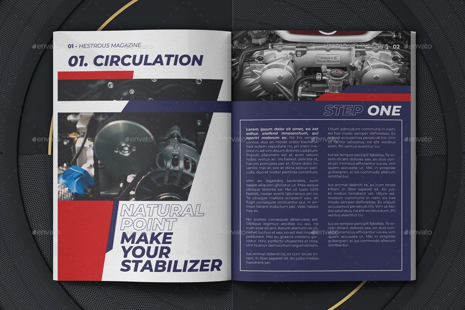 Hestrous Automotive Magazine Template, Print Templates | GraphicRiver