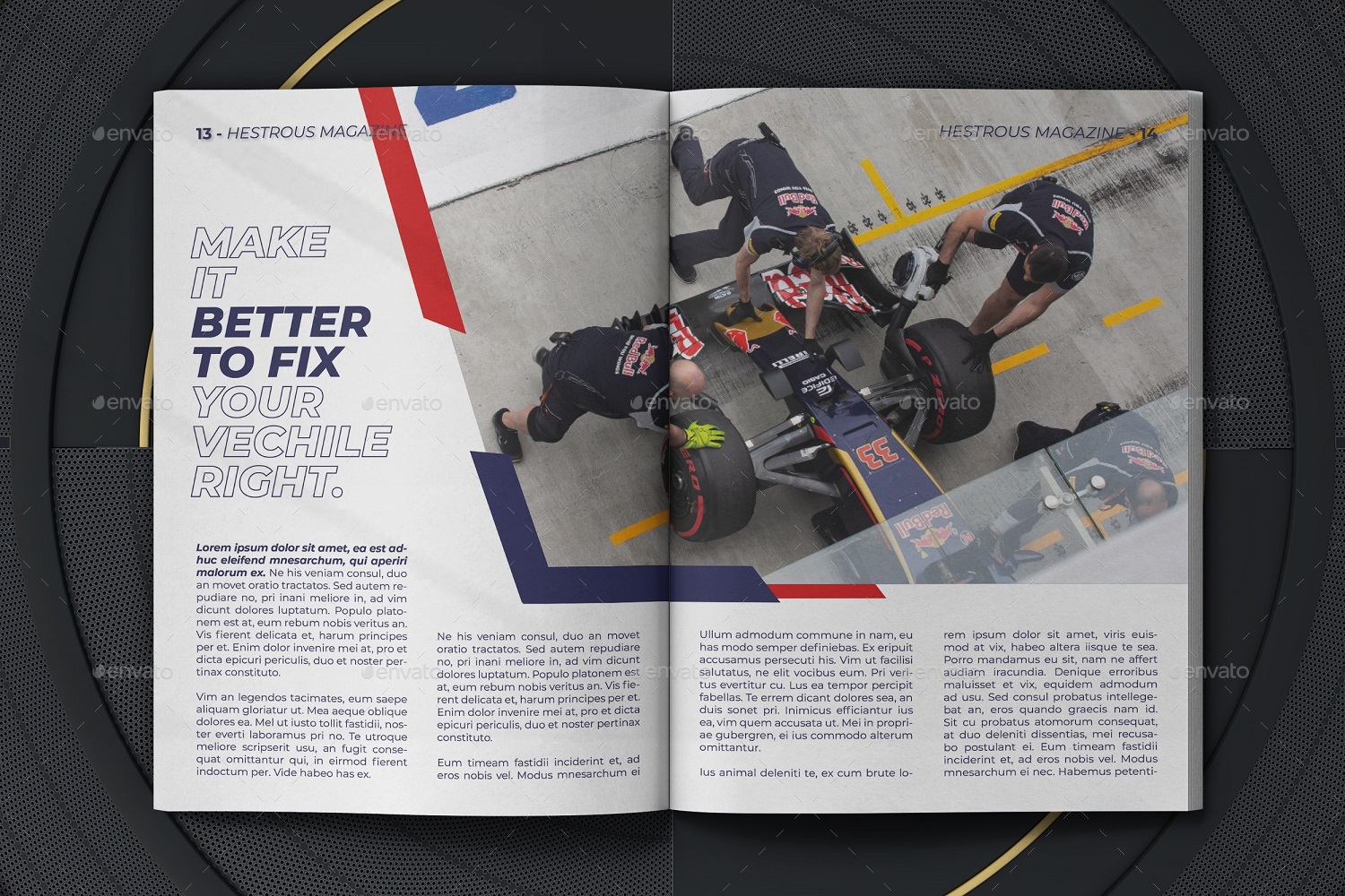 Hestrous Automotive Magazine Template, Print Templates | GraphicRiver