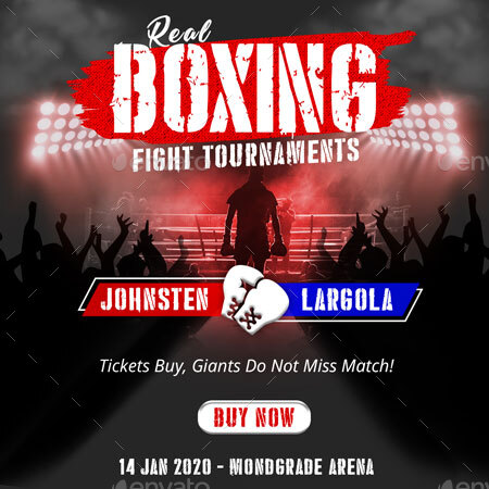 Boxing Social Media Pack, Web Elements | GraphicRiver