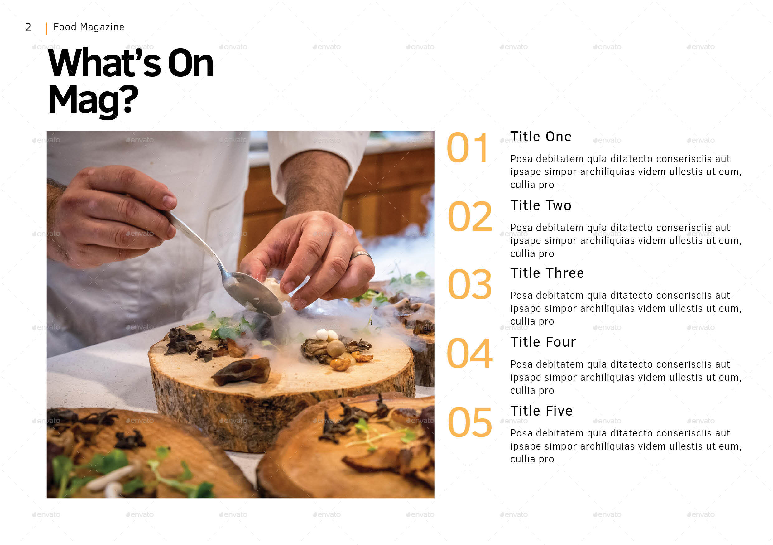 Food Magazine, Print Templates | GraphicRiver