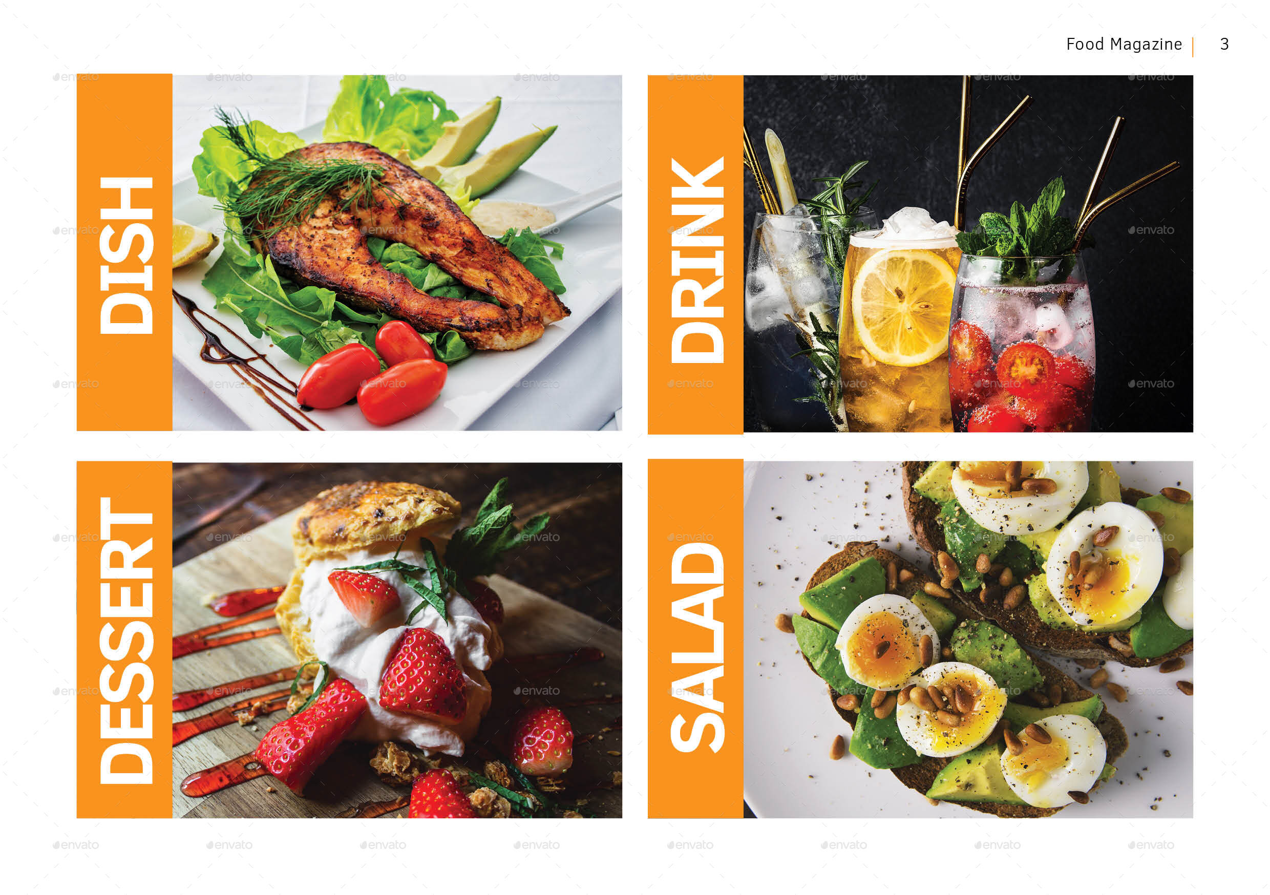 Food Magazine, Print Templates | GraphicRiver