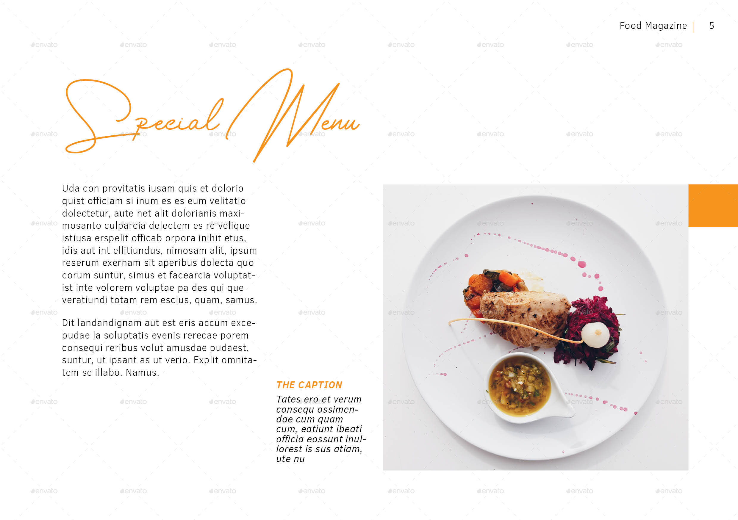 Food Magazine, Print Templates | GraphicRiver