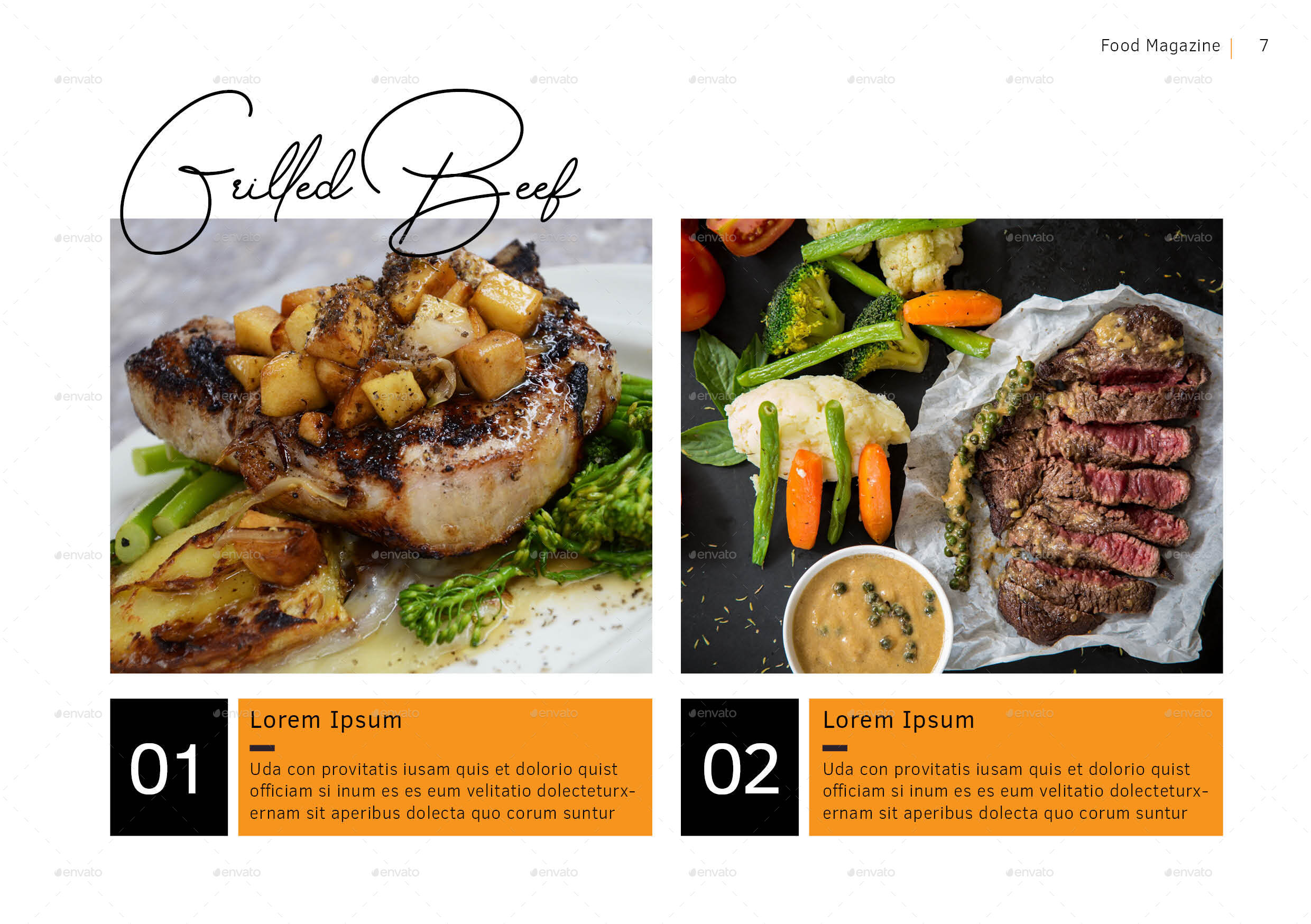 Food Magazine, Print Templates | GraphicRiver