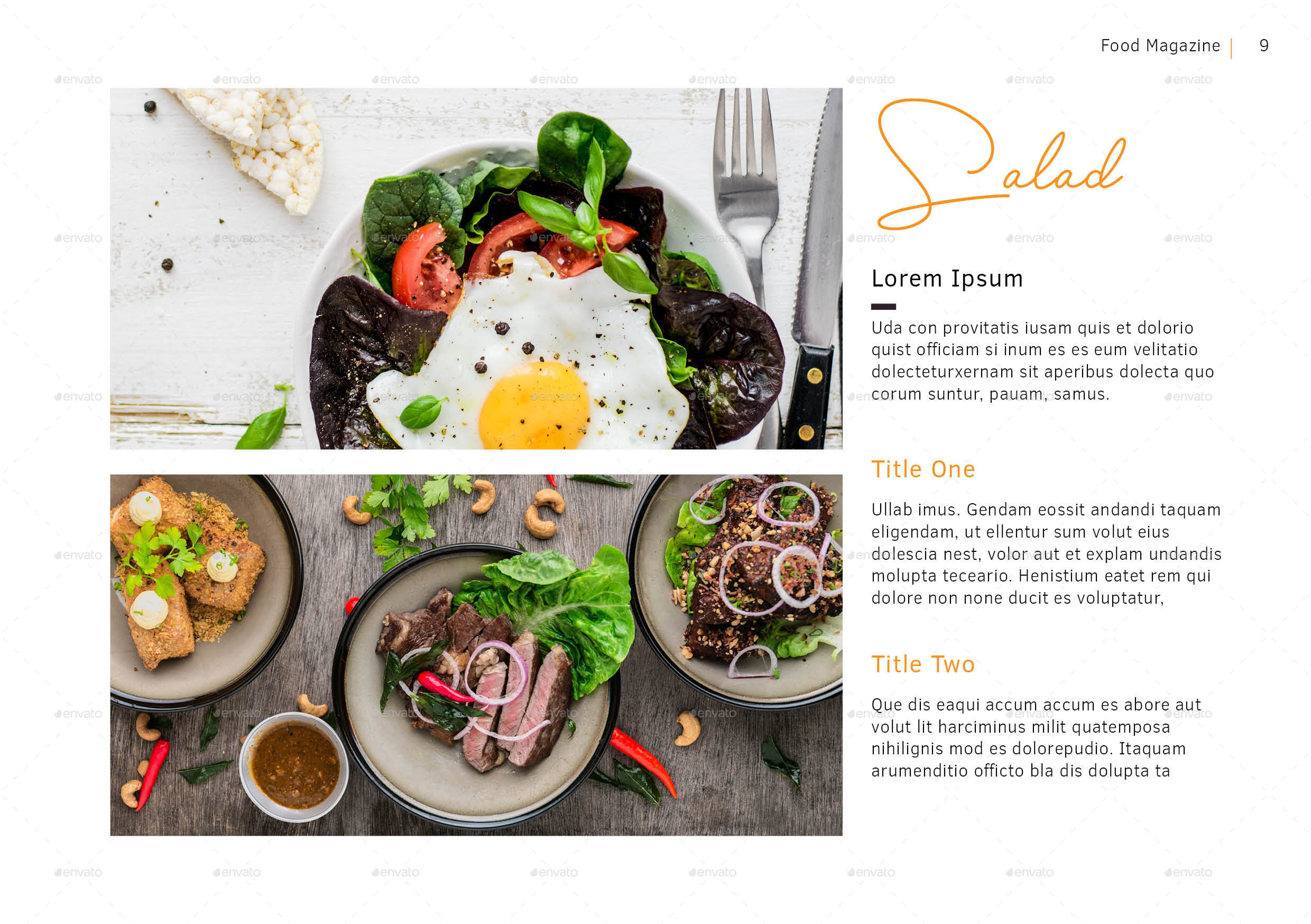 Food Magazine, Print Templates | GraphicRiver