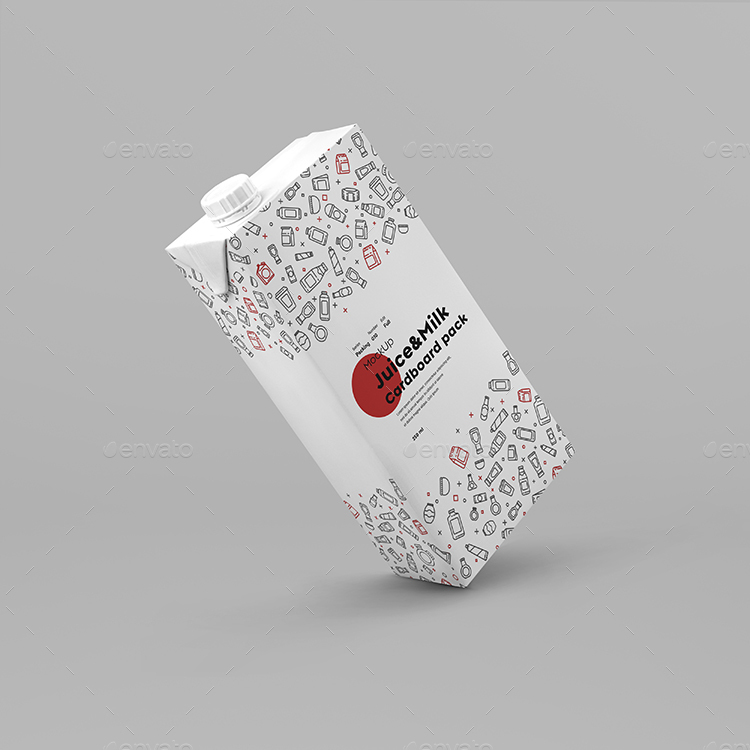 4 Mockups Tetra Pack with Cap, Graphics | GraphicRiver