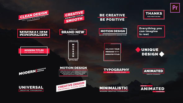 20 Creative Typo II, Premiere Pro Templates | VideoHive