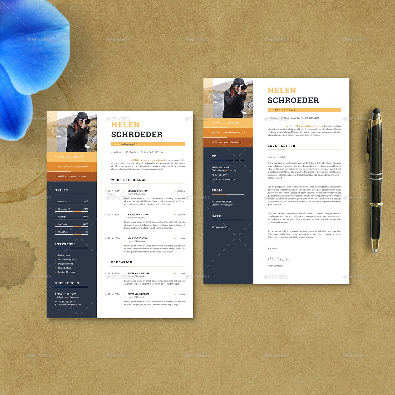Resume/CV, Print Templates | GraphicRiver