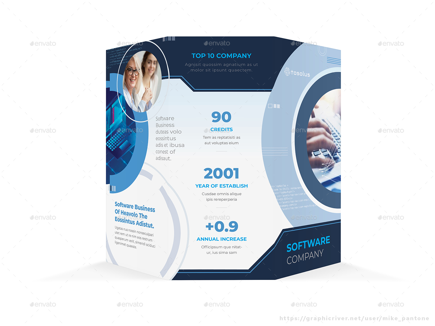 Software Service Trifold Brochure, Print Templates | GraphicRiver