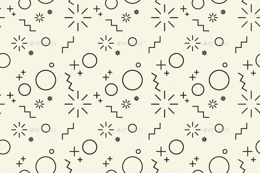 Unita - Linear Geometric Shapes Seamless Patterns, Graphics | GraphicRiver