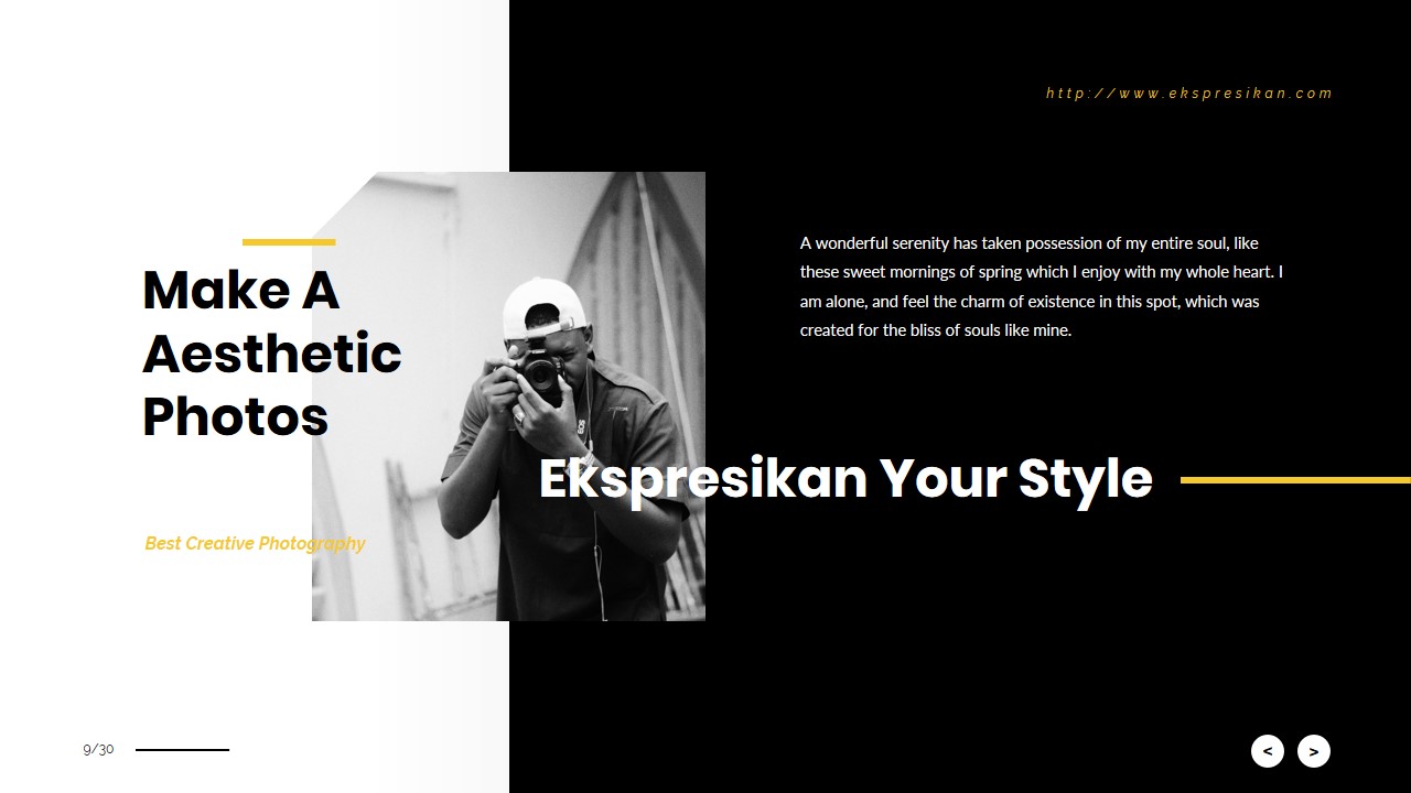 Ekspresikan – Creative Photography PowerPoint Template, Presentation ...