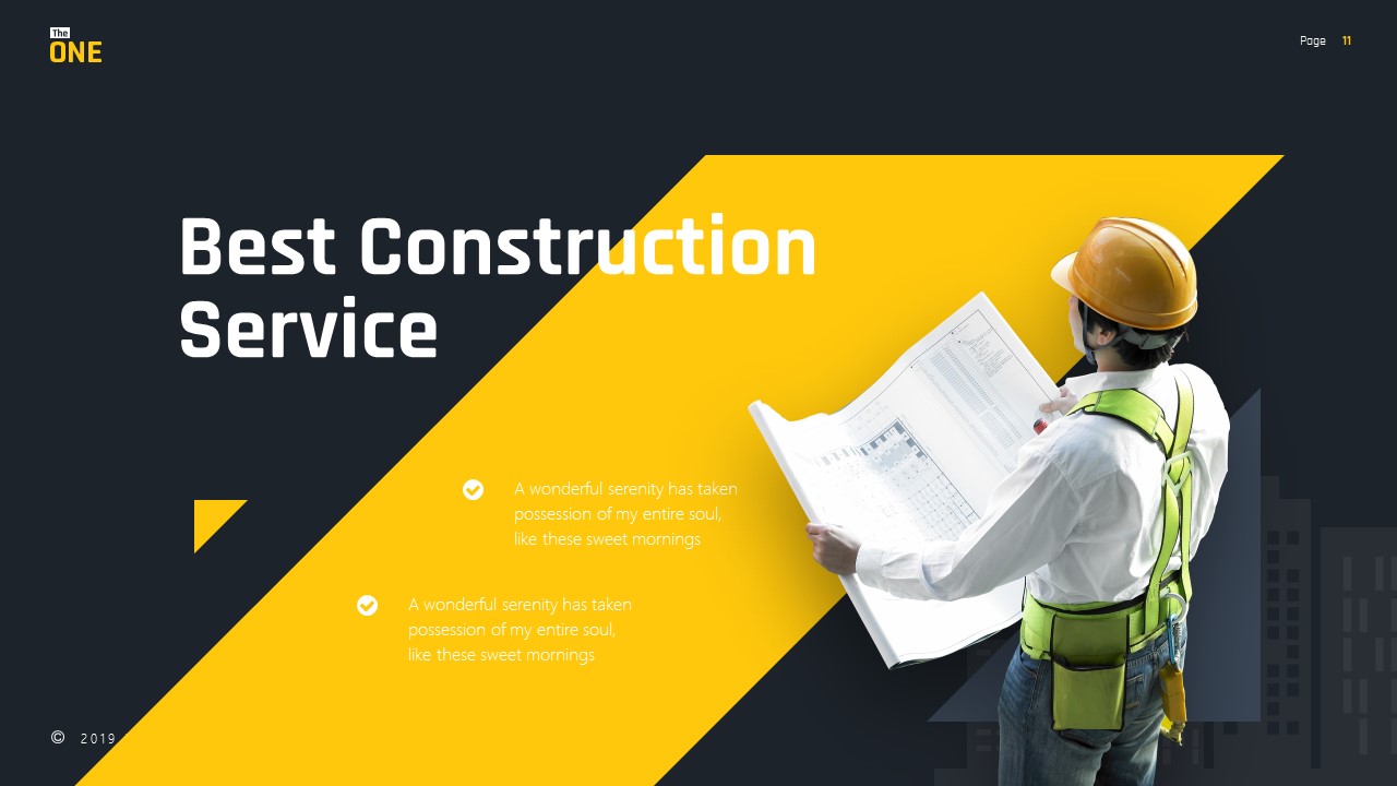 The One Creative Animated Construction PowerPoint Presentation Template ...