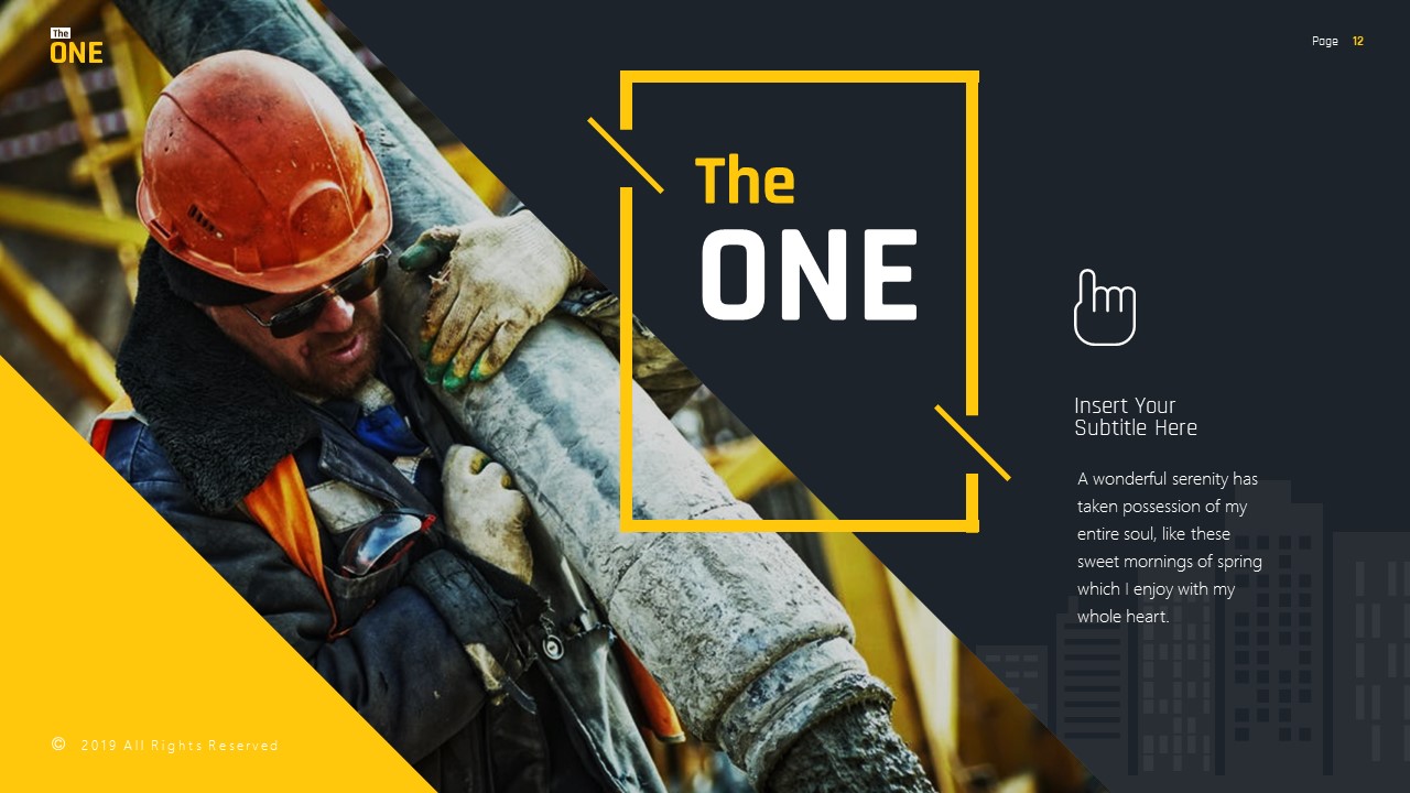 The One Creative Animated Construction PowerPoint Presentation Template ...