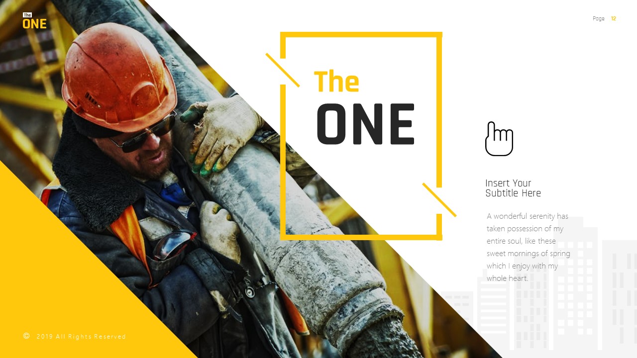 The One Creative Animated Construction PowerPoint Presentation Template ...