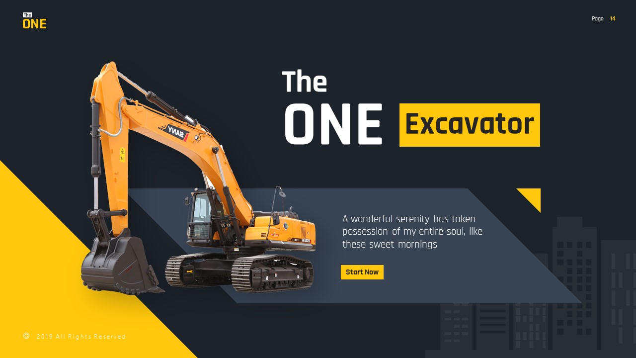 The One Creative Animated Construction PowerPoint Presentation Template ...