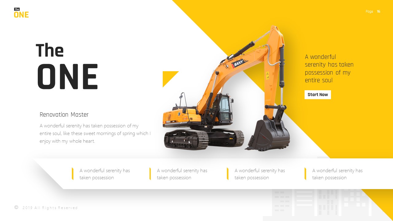 The One Creative Animated Construction PowerPoint Presentation Template ...