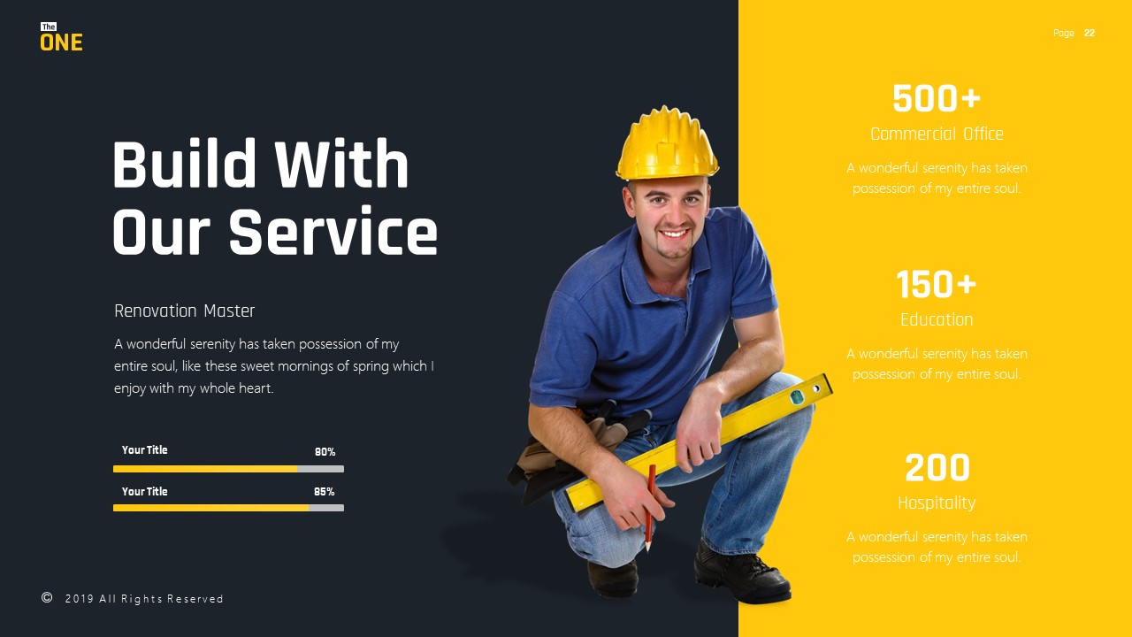 The One Creative Animated Construction PowerPoint Presentation Template ...