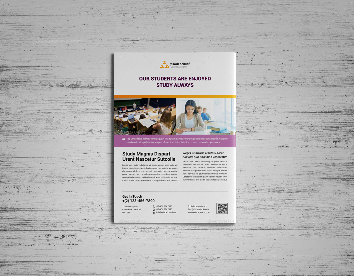Education Brochure Indesign Template, Print Templates | GraphicRiver