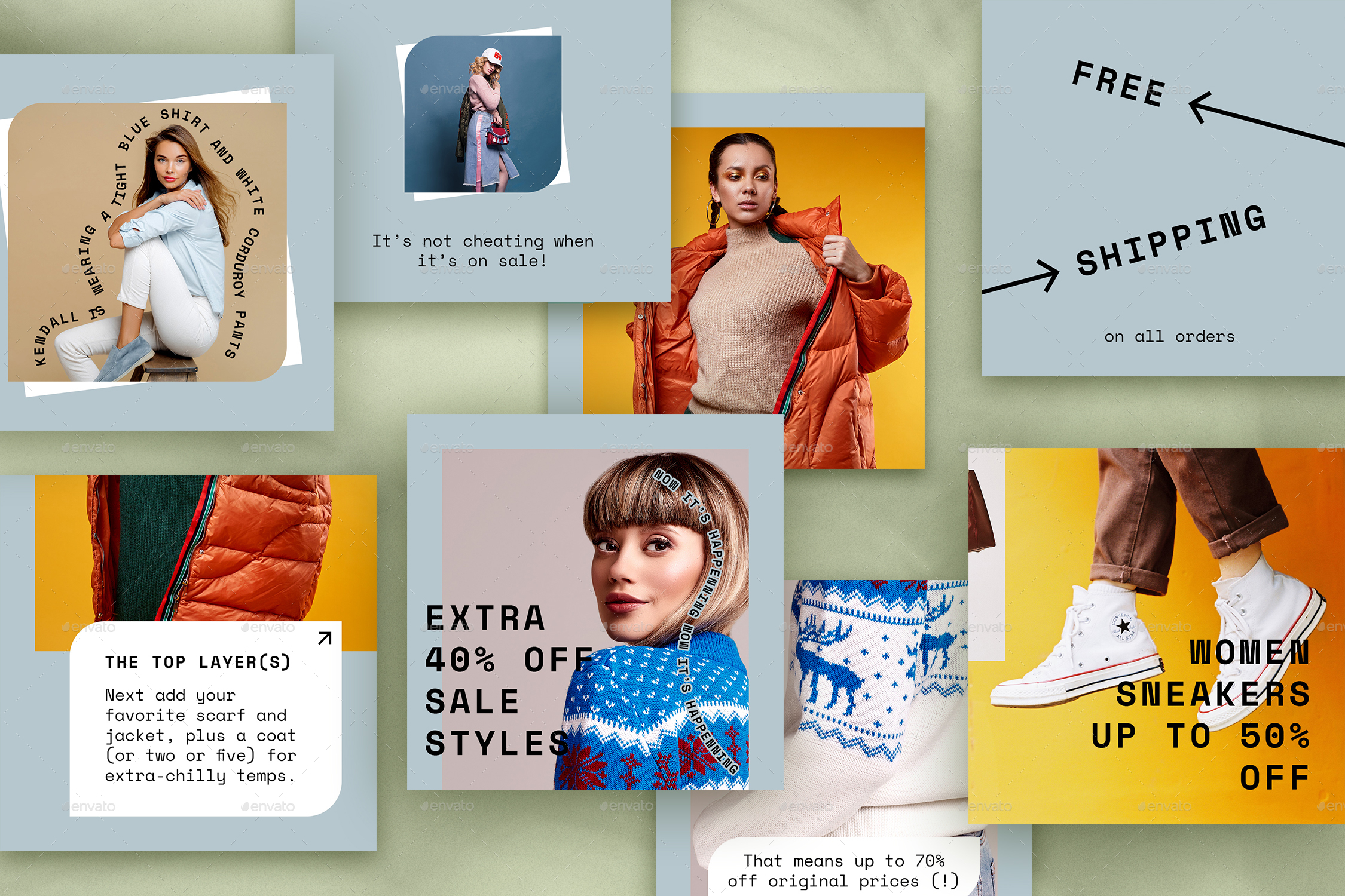 Instagram Fashion Puzzle, Web Elements | GraphicRiver