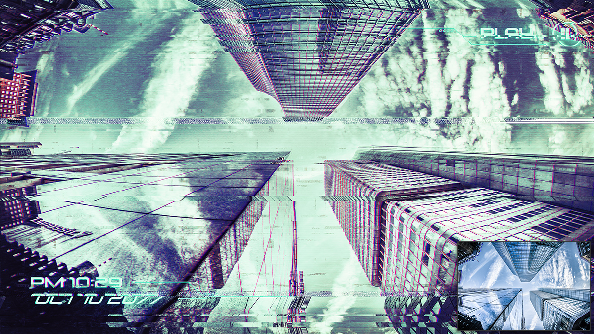 Cyberpunk Glitch Photo Effects, Add-ons | GraphicRiver