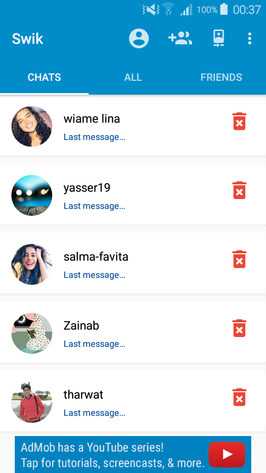 Swik - Android Messaging Full Application by RIFCODE | CodeCanyon