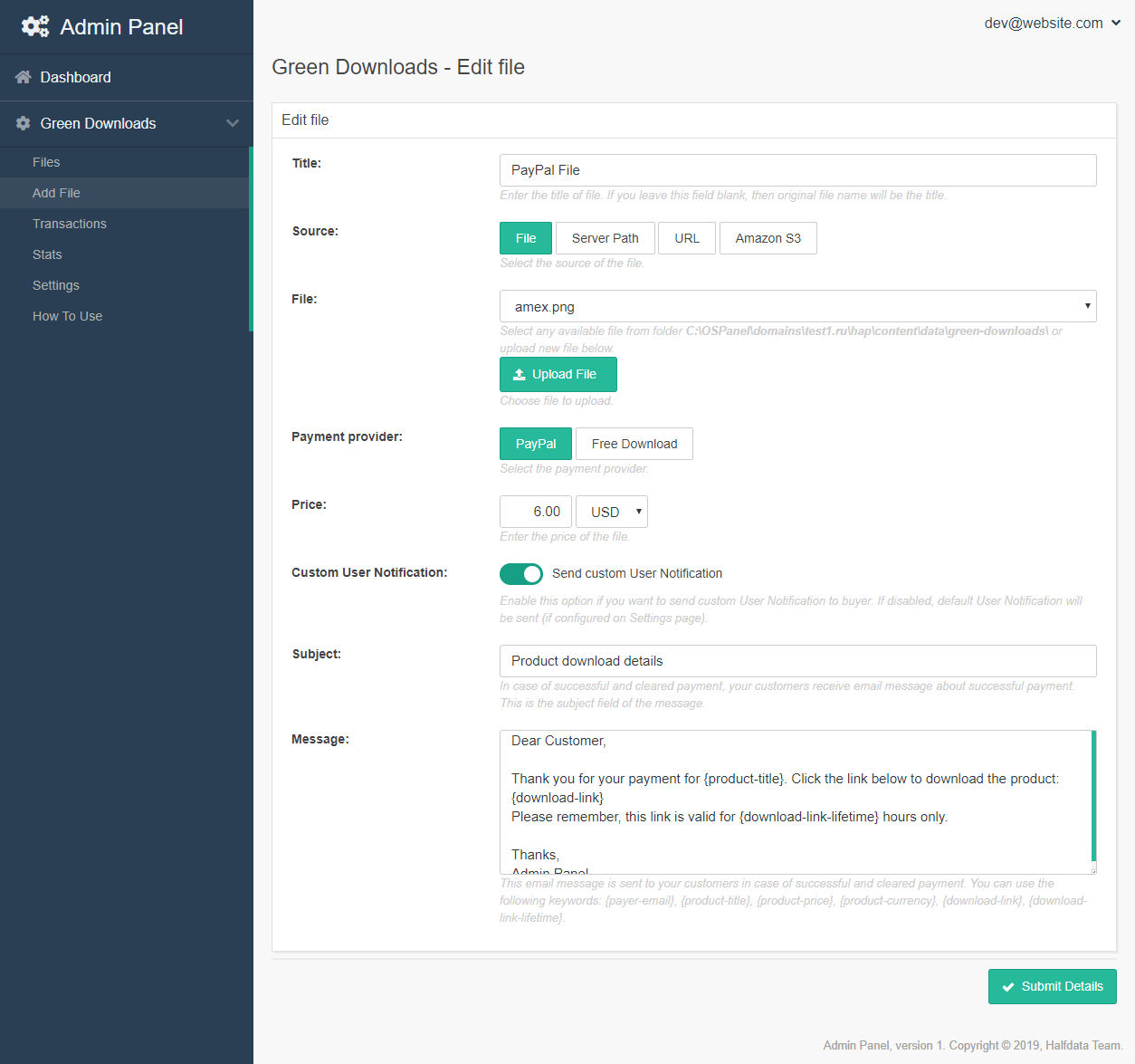 PayPal Green Downloads - Standalone Script by halfdata | CodeCanyon