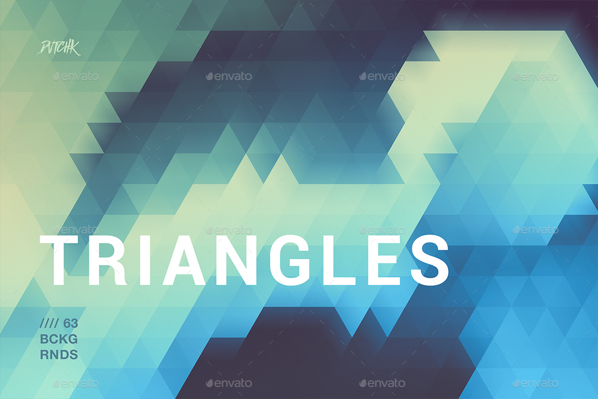 Blurry Triangles Backgrounds, Graphics | GraphicRiver