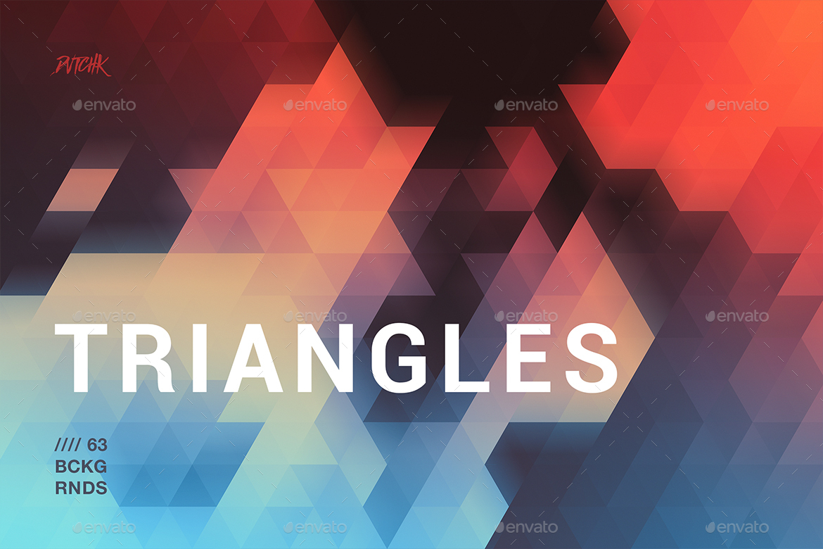 Blurry Triangles Backgrounds, Graphics | GraphicRiver
