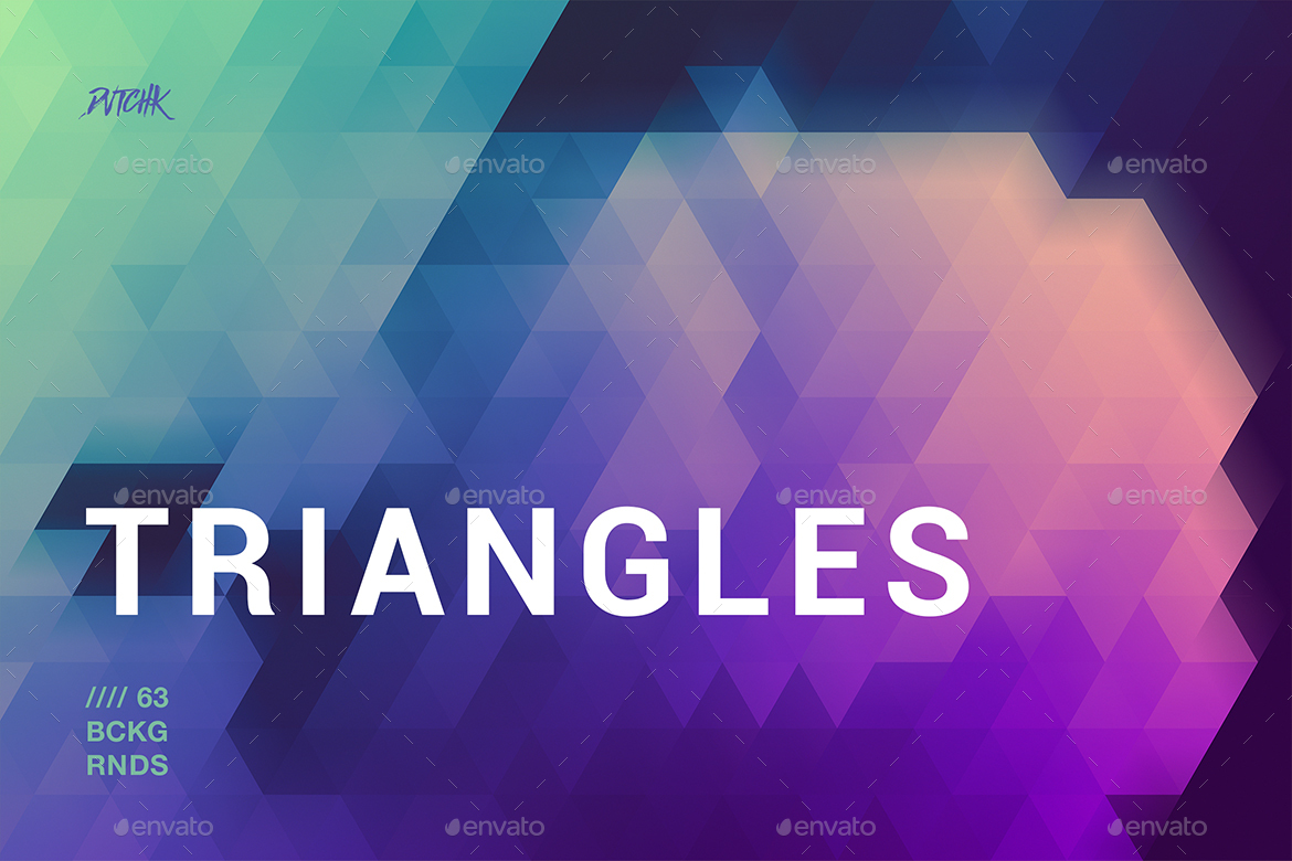 Blurry Triangles Backgrounds, Graphics | GraphicRiver