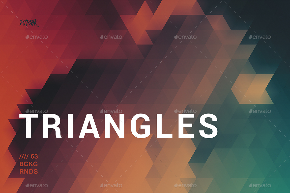 Blurry Triangles Backgrounds, Graphics | GraphicRiver