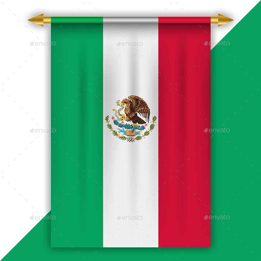 Mexico Flag in Various Shapes, Vectors | GraphicRiver