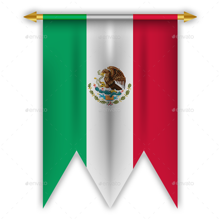 Mexico Flag in Various Shapes, Vectors | GraphicRiver