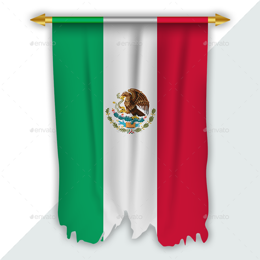 Mexico Flag in Various Shapes, Vectors | GraphicRiver