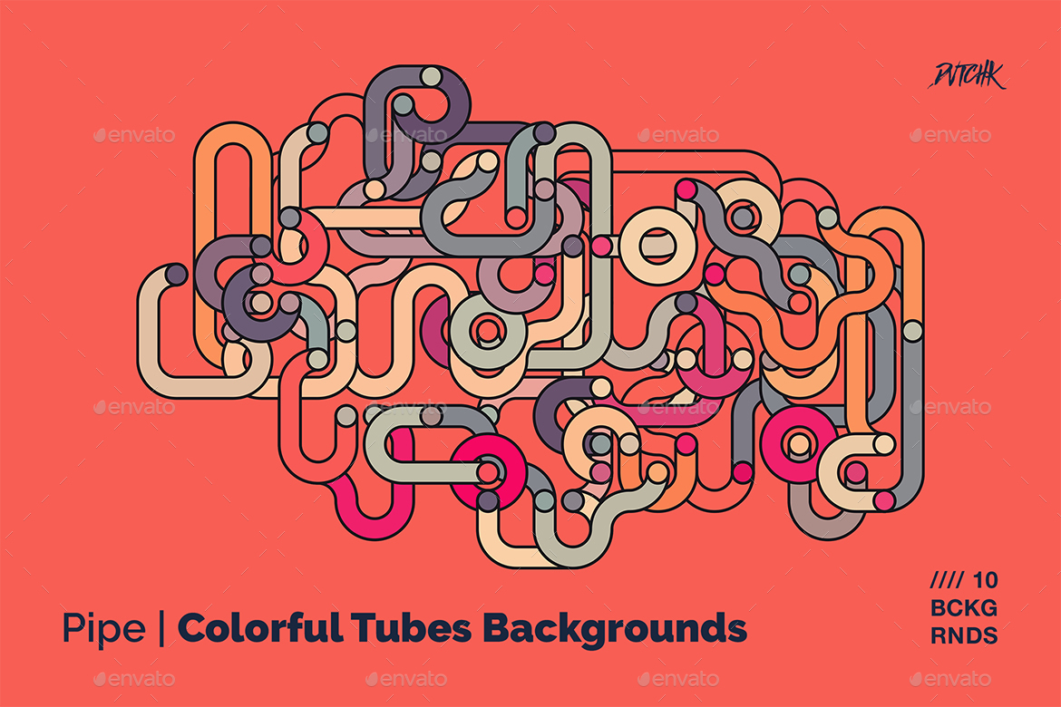 Pipe | Colorful Tubes Backgrounds, Graphics | GraphicRiver