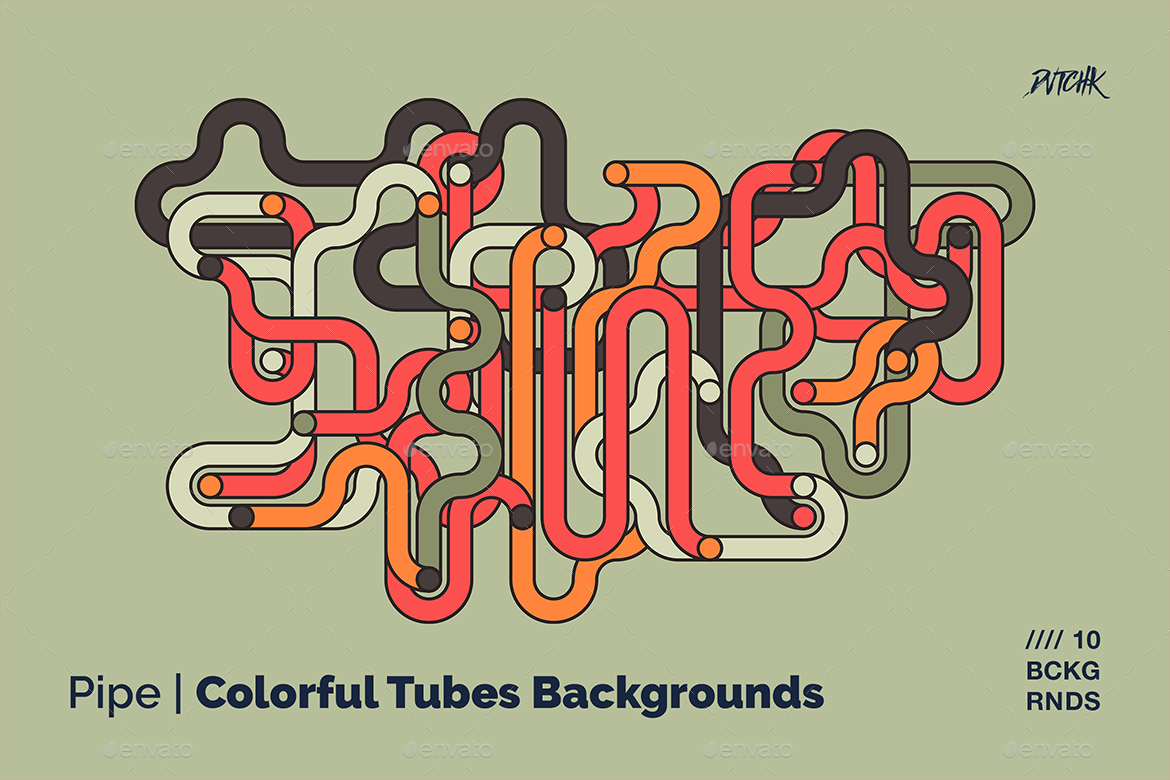 Pipe | Colorful Tubes Backgrounds, Graphics | GraphicRiver