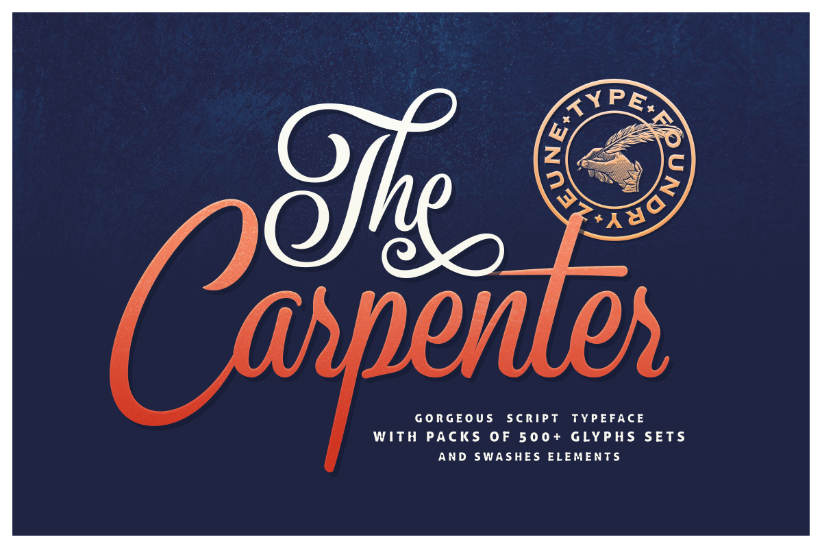 The Carpenter Script, Fonts | GraphicRiver