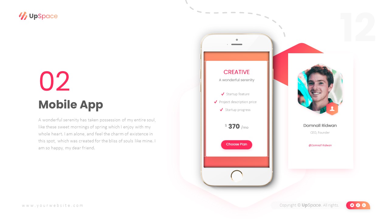 Upspace Business Startup Keynote Presentation Template, Presentation ...