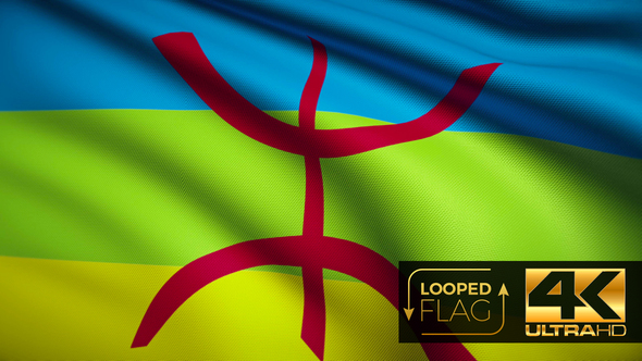 Berber Flag 4K, Motion Graphics | VideoHive