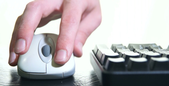 Using A Computer Mouse, Stock Footage | VideoHive