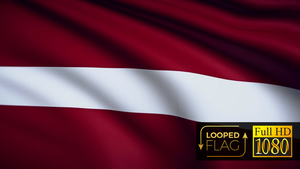 Latvia Flag, Motion Graphics | VideoHive