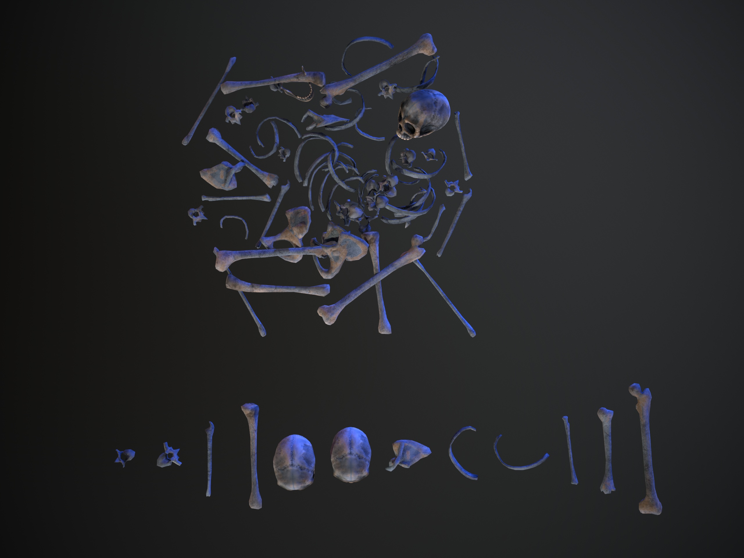 Skulls1 Alien Bones by Nokersoek | 3DOcean