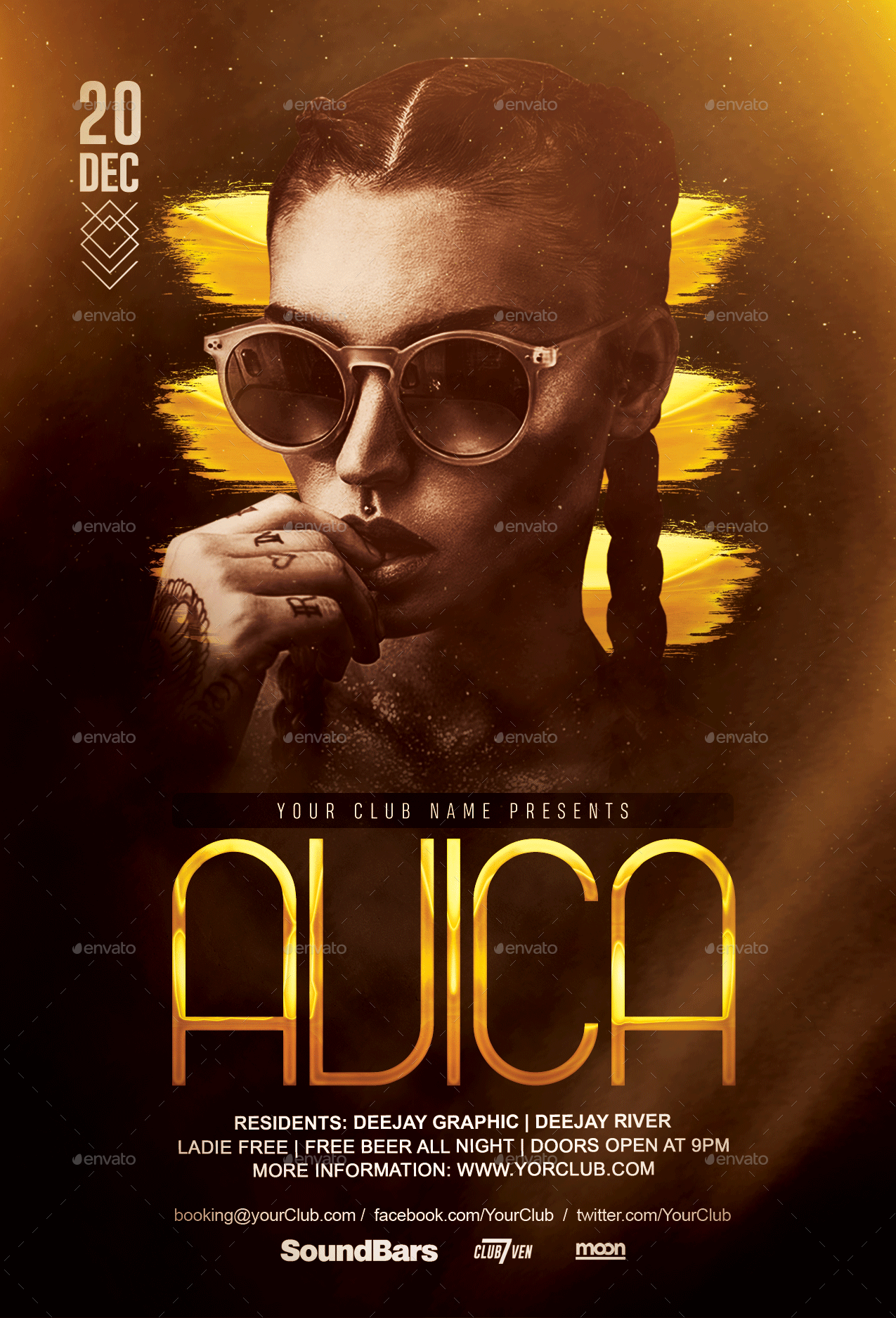 Guest Artist Flyer Bundle, Print Templates | GraphicRiver