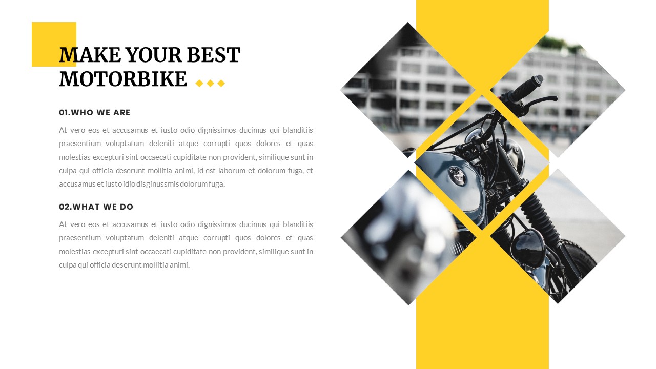 Rider – Motorbike Service Keynote Template, Presentation Templates