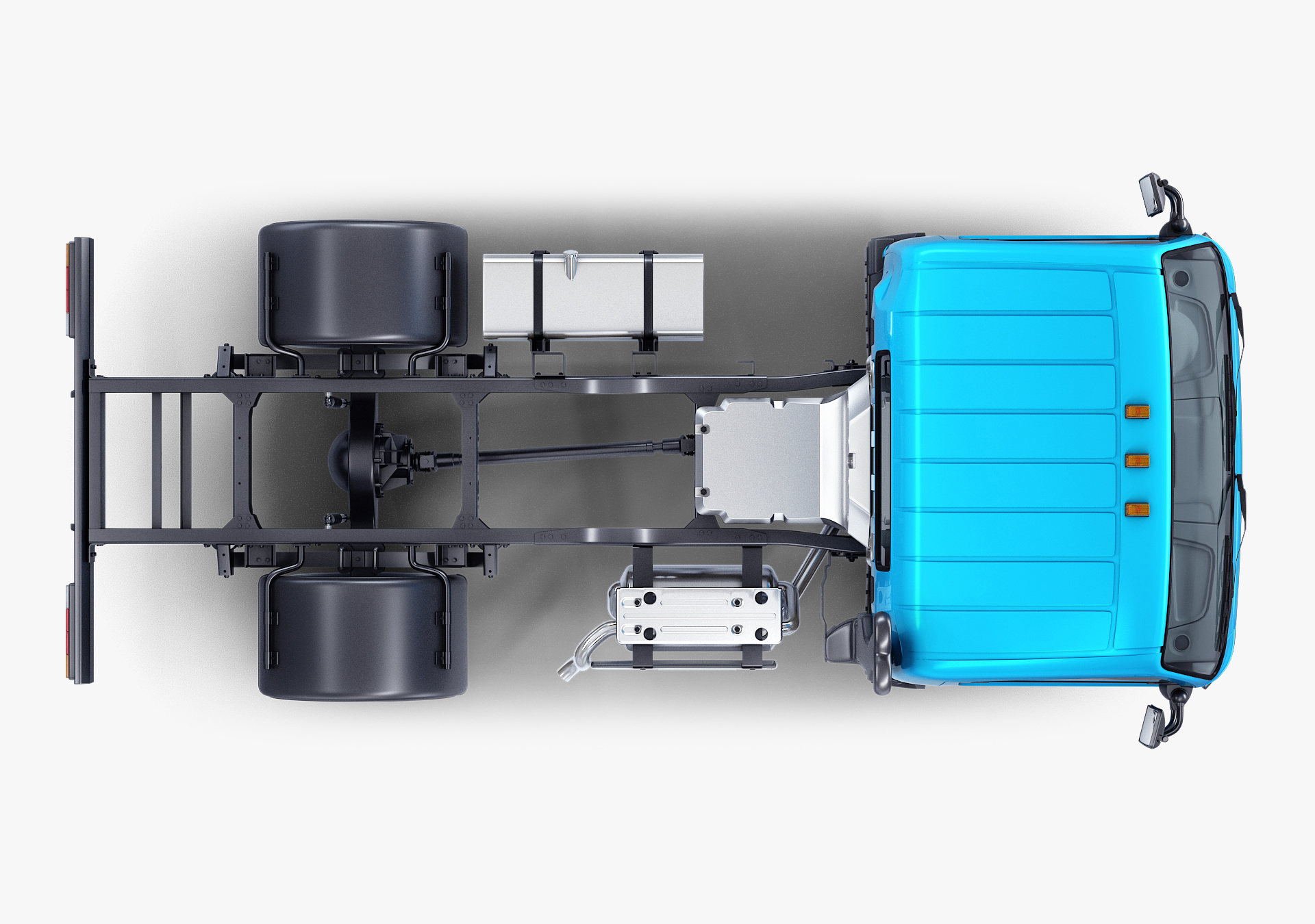 Mitsubishi Fuso Canter 4x4 Chassis Truck by Zurel | 3DOcean