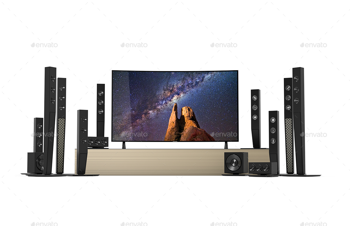 Entertainment Center Display Mock-ups, Graphics | GraphicRiver
