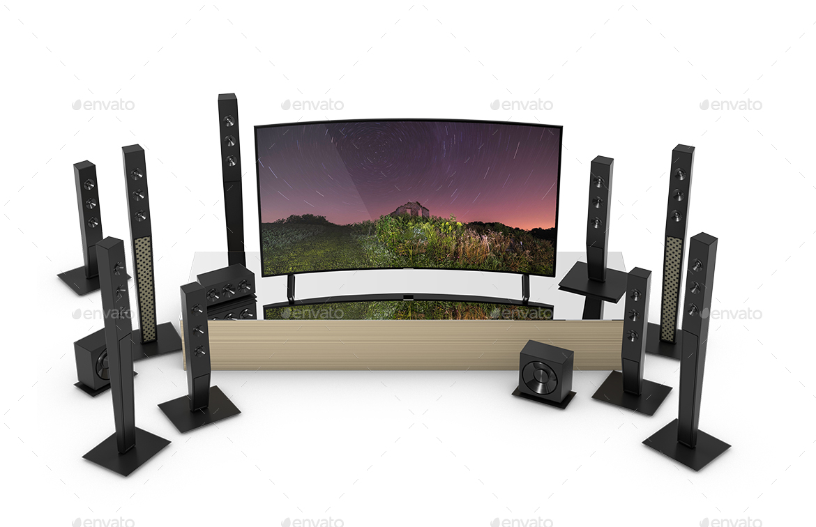 Entertainment Center Display Mock-ups, Graphics | GraphicRiver