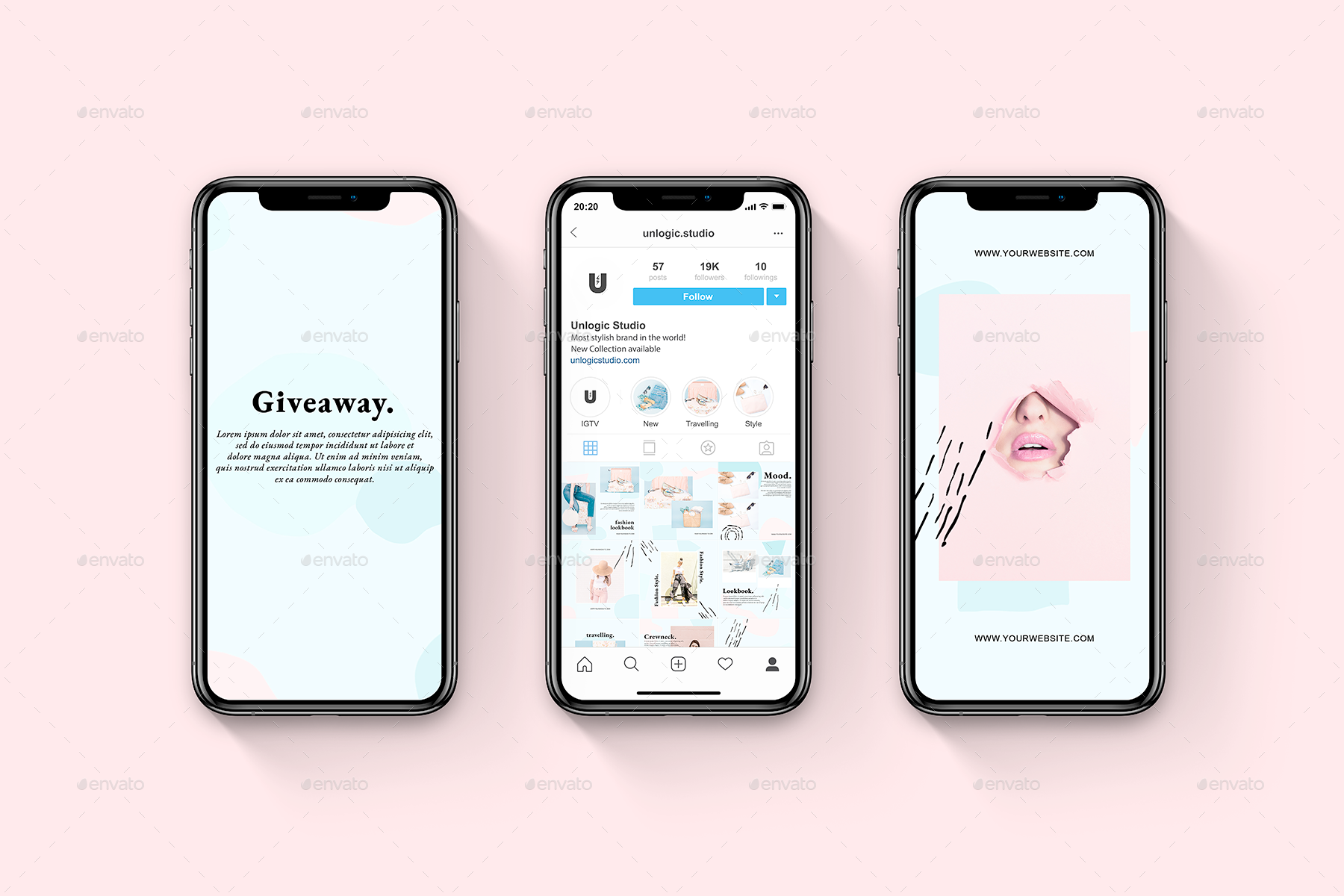 North Instagram Social Media Pack, Web Elements | GraphicRiver