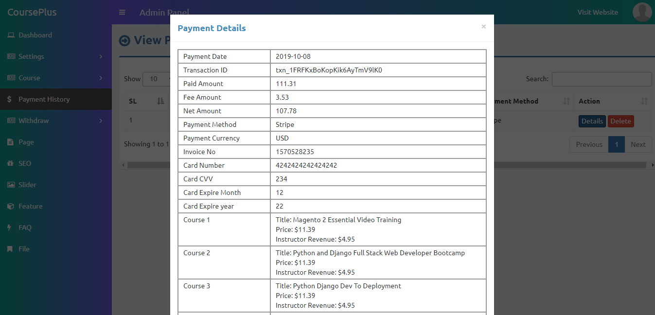CoursePlus - Online Learning Management System (LMS) by phpscriptpoint