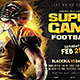 Super Game Football Flyer, Print Templates | GraphicRiver