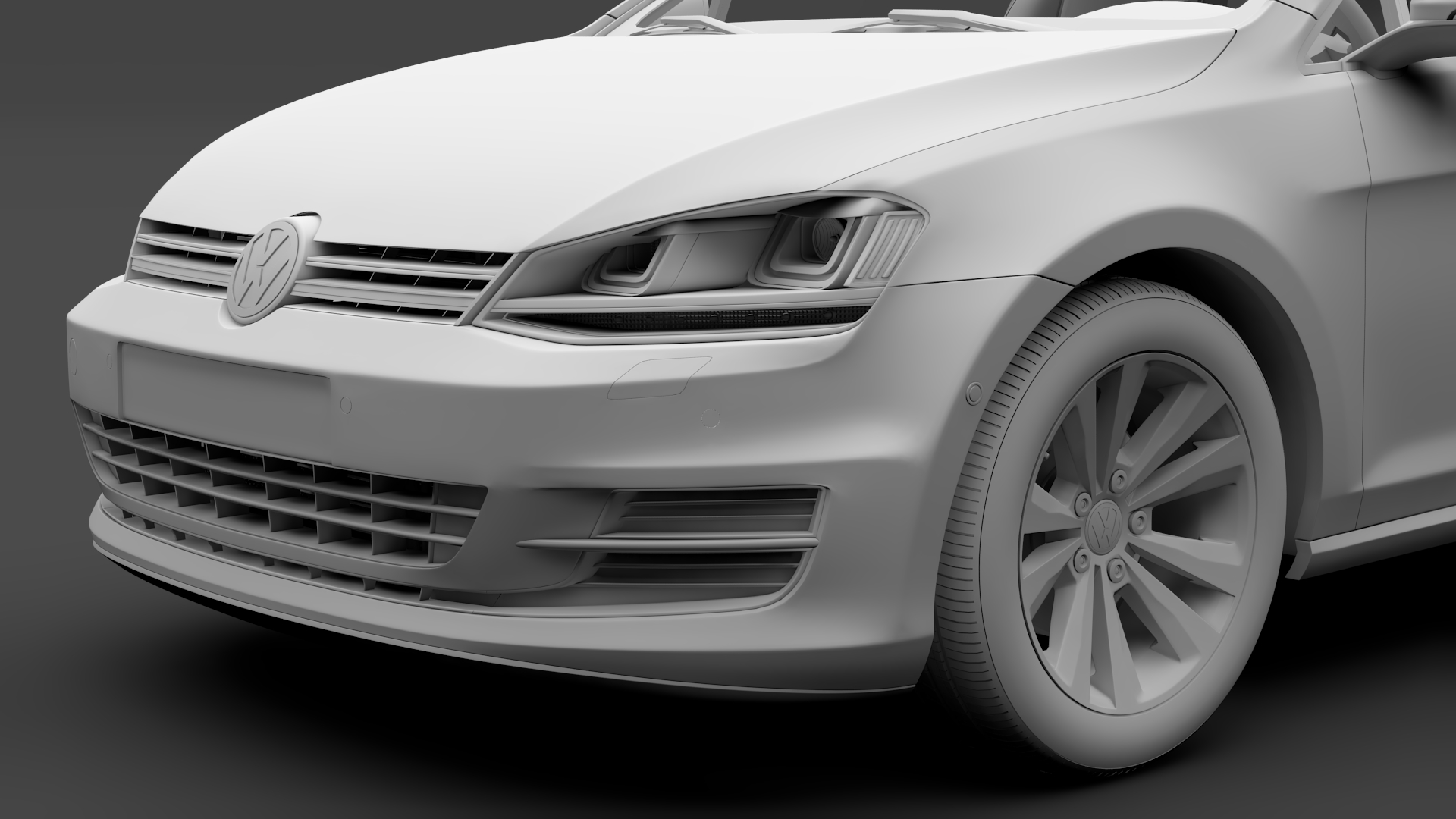 Volkswagen Golf 7 TSI 5D 2016 by creator_3d | 3DOcean