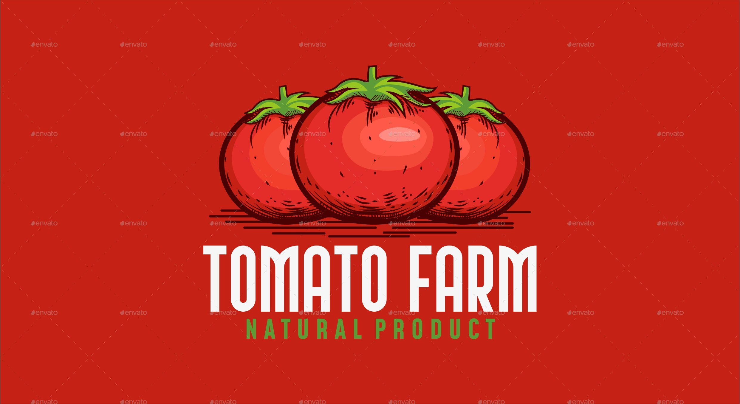 Tomato Farm Logo, Logo Templates | GraphicRiver